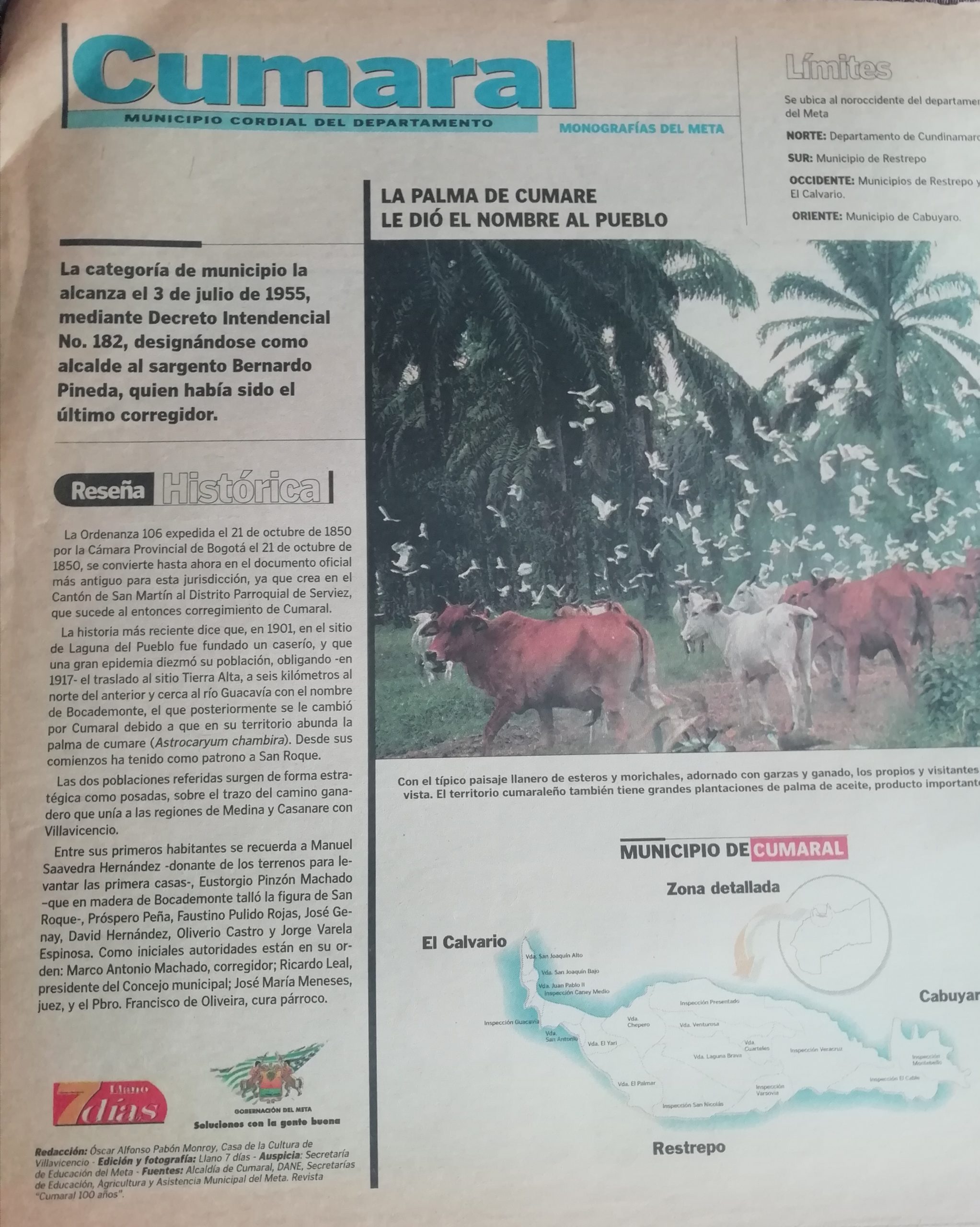 Cumaral, fugaces asomos a su historia - Óscar Pabón - 2021